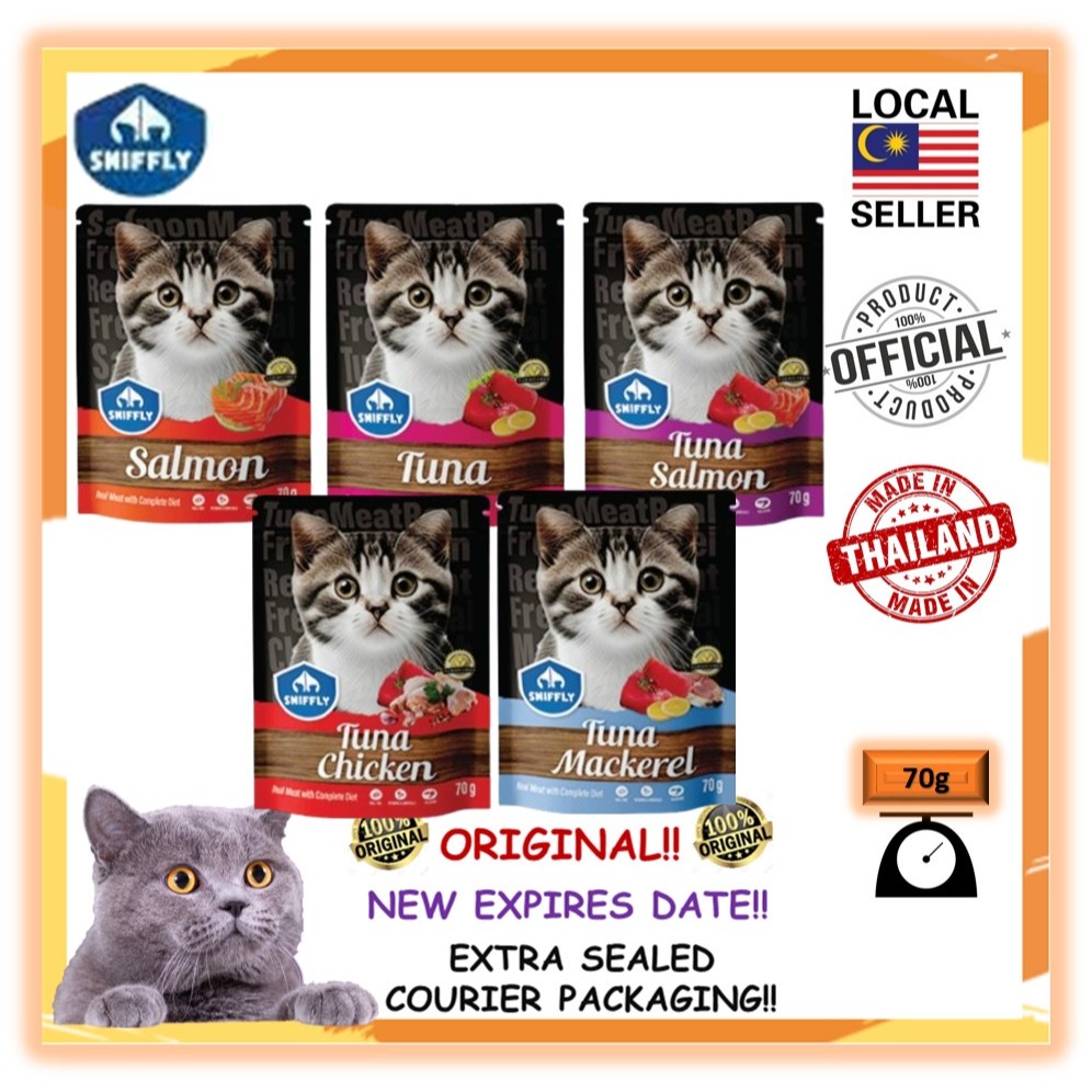 🌟100% ORIGINAL🌟 SNIFFLY POUCH ALL FLAVOR TUNA 70g | Shopee Malaysia