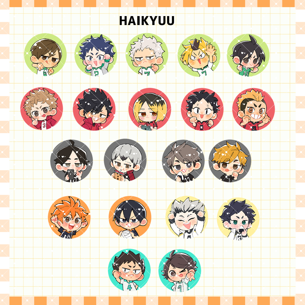 Haikyuu Stardust Button Badges | Shopee Malaysia
