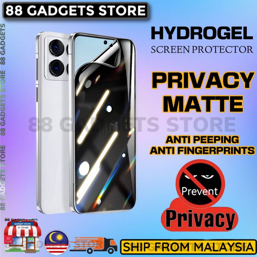 Hydrogel Privacy Screen Protector Poco F8 Pro | F8 Ultra | F7 / F6 / F5 ...