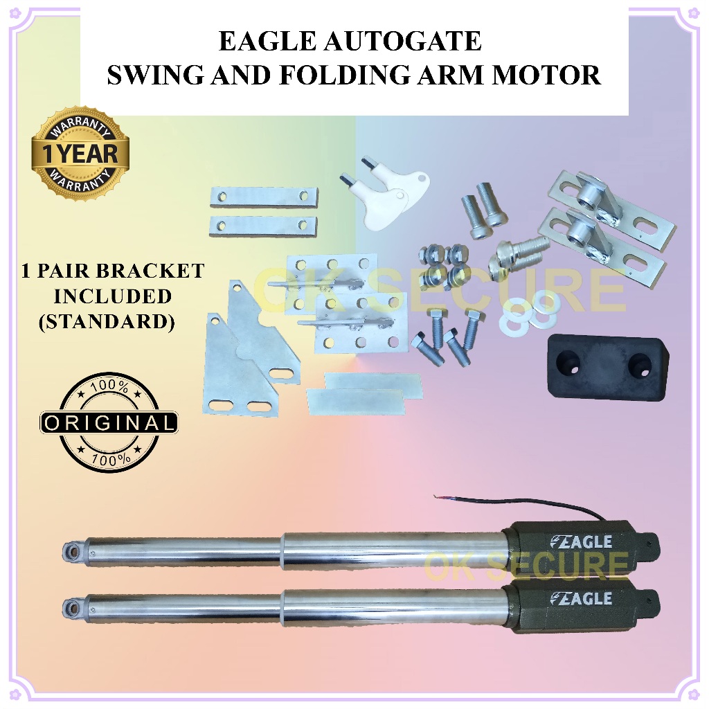 Eagle Auto Gate Swing and Folding Arm Motor (1pair) | Shopee Malaysia