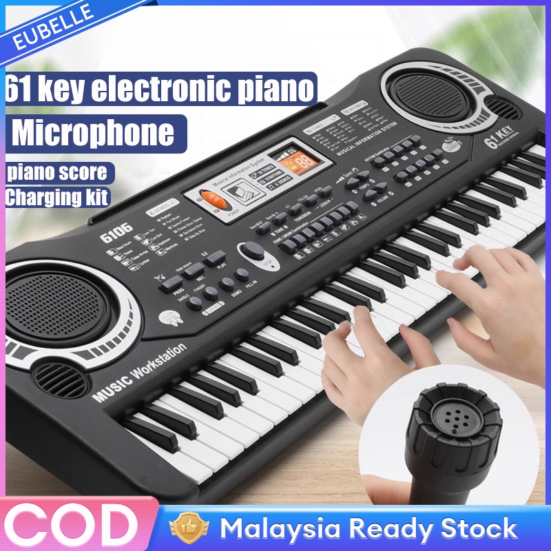 61 key Electronic piano Children's music toys Electronic Kids keyboard ...