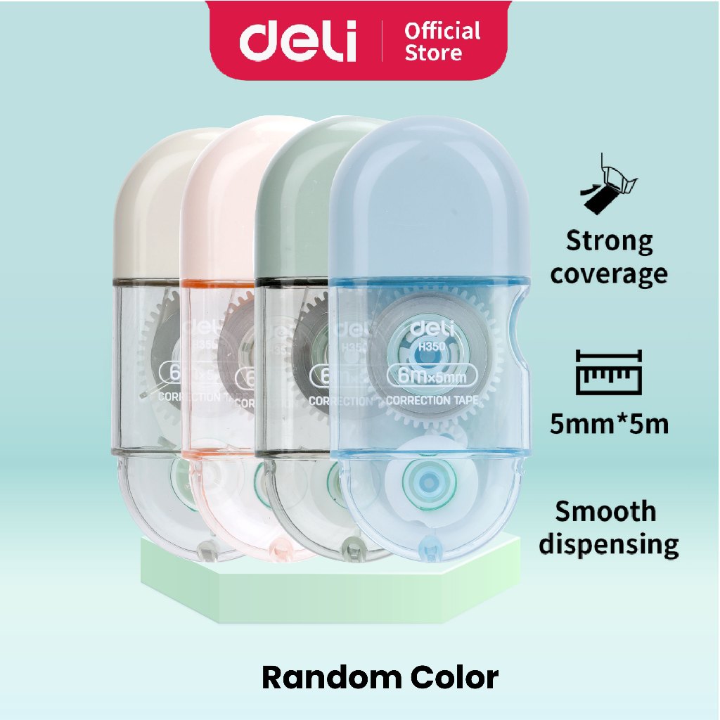 Deli Mini Correction Tape Assorted Color Stationary School Supplies ...