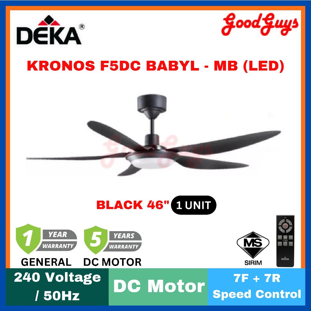 DEKA F5DC BABY LED 46''CEILING/5BLADES/DC MOTOR/7SPEEDS FORWARD+ ...
