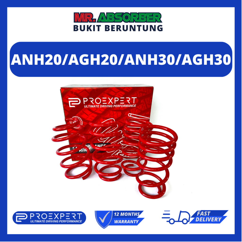 Alphard/Vellfire ANH20 / AGH20 / AGH30 / ANH30 Spring Sport Proexpert ...