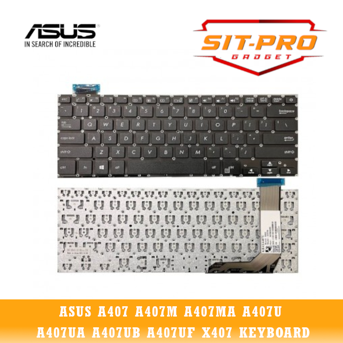 ASUS A407 A407M A407MA A407U A407UA A407UB A407UF X407 KEYBOARD ...