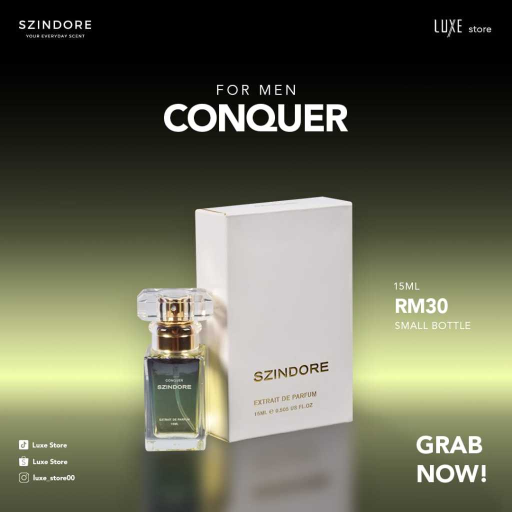 Perfume by Szindore | Conquer-15ml | Shopee Malaysia