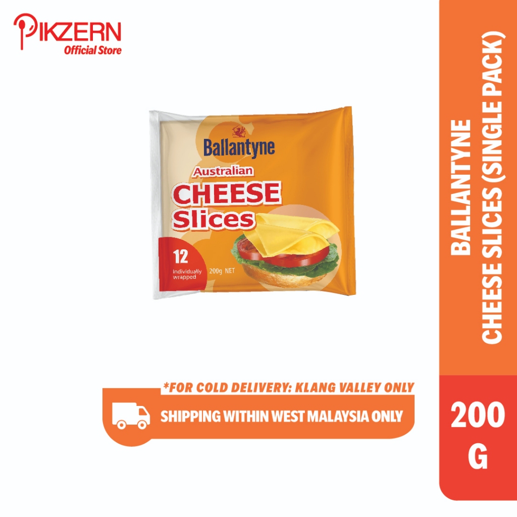 BALLANTYNE CHEESE SLICES (SINGLE PACK) 200G | Shopee Malaysia