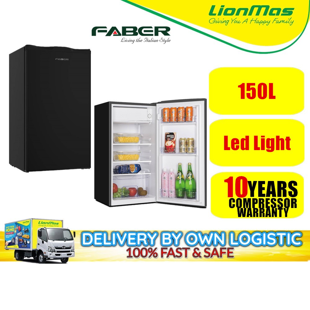 Faber 150L Refrigerator LUSSO 151BK Fridge - Peti Sejuk | Shopee Malaysia