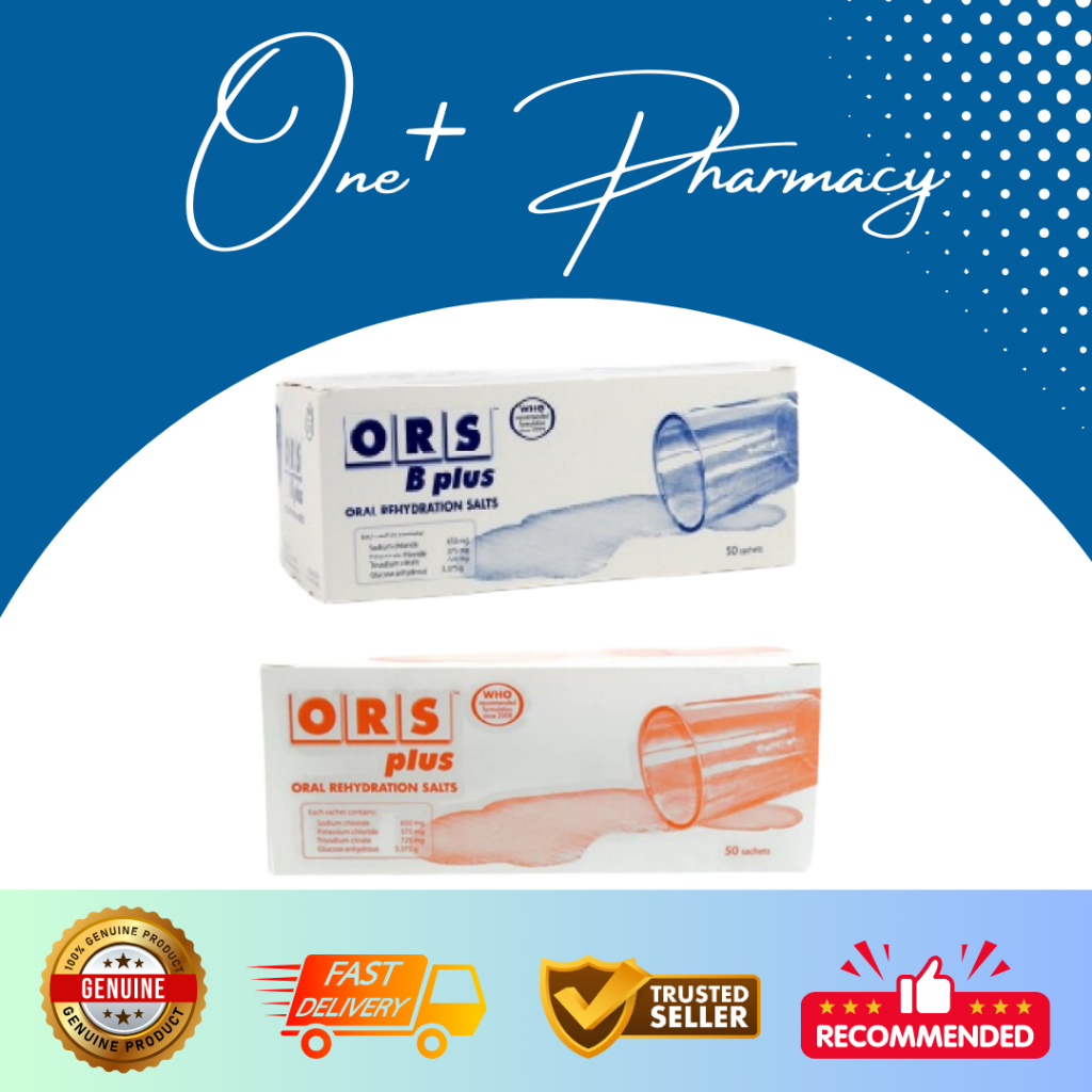 ORS PLUS (ORAL REHYDRATION SALT) SACHETS (ORIGINAL / ORANGE)50's ...