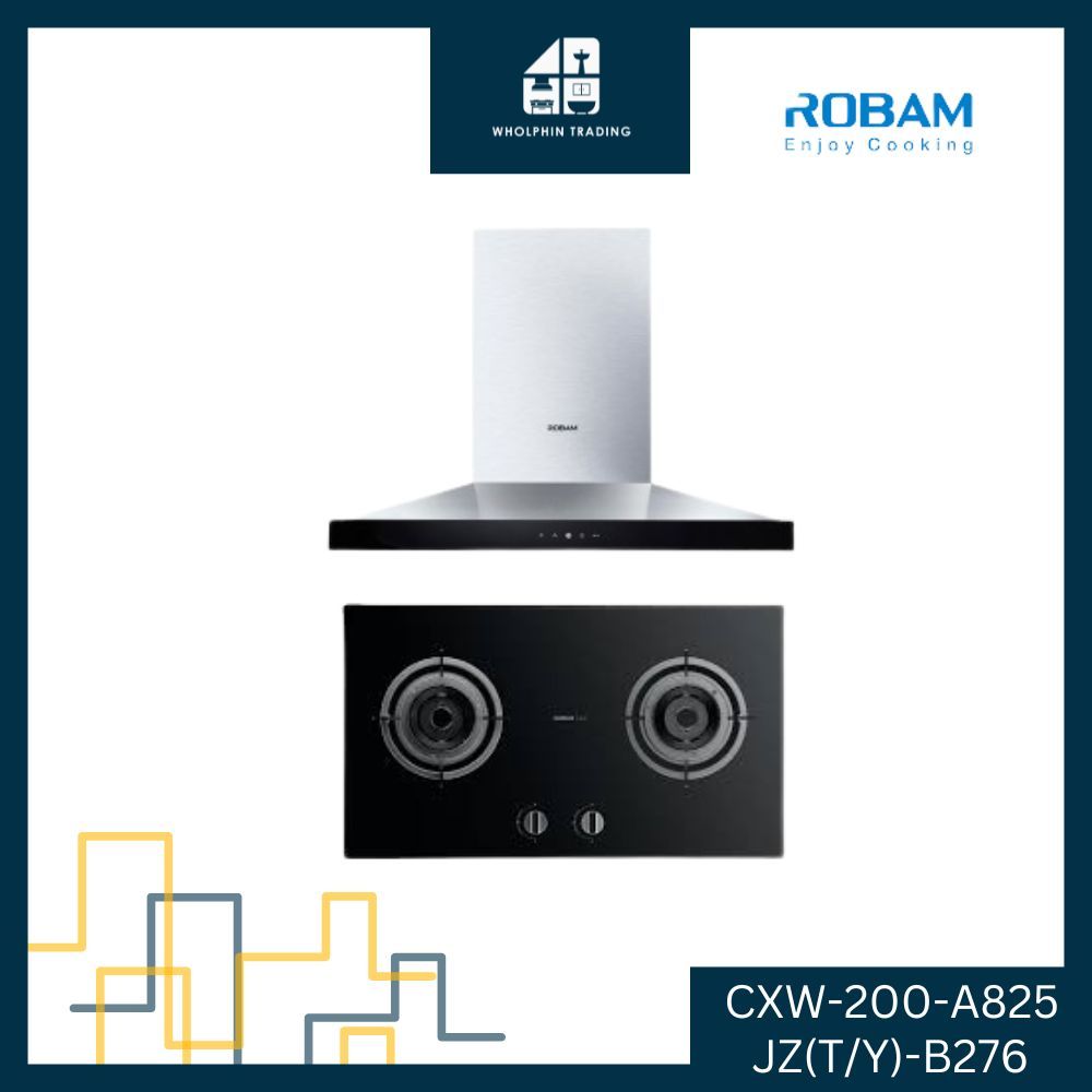 ROBAM SET CXW-200-A825 KITCHEN COOKER HOOD Penyedut Asap Minyak ...