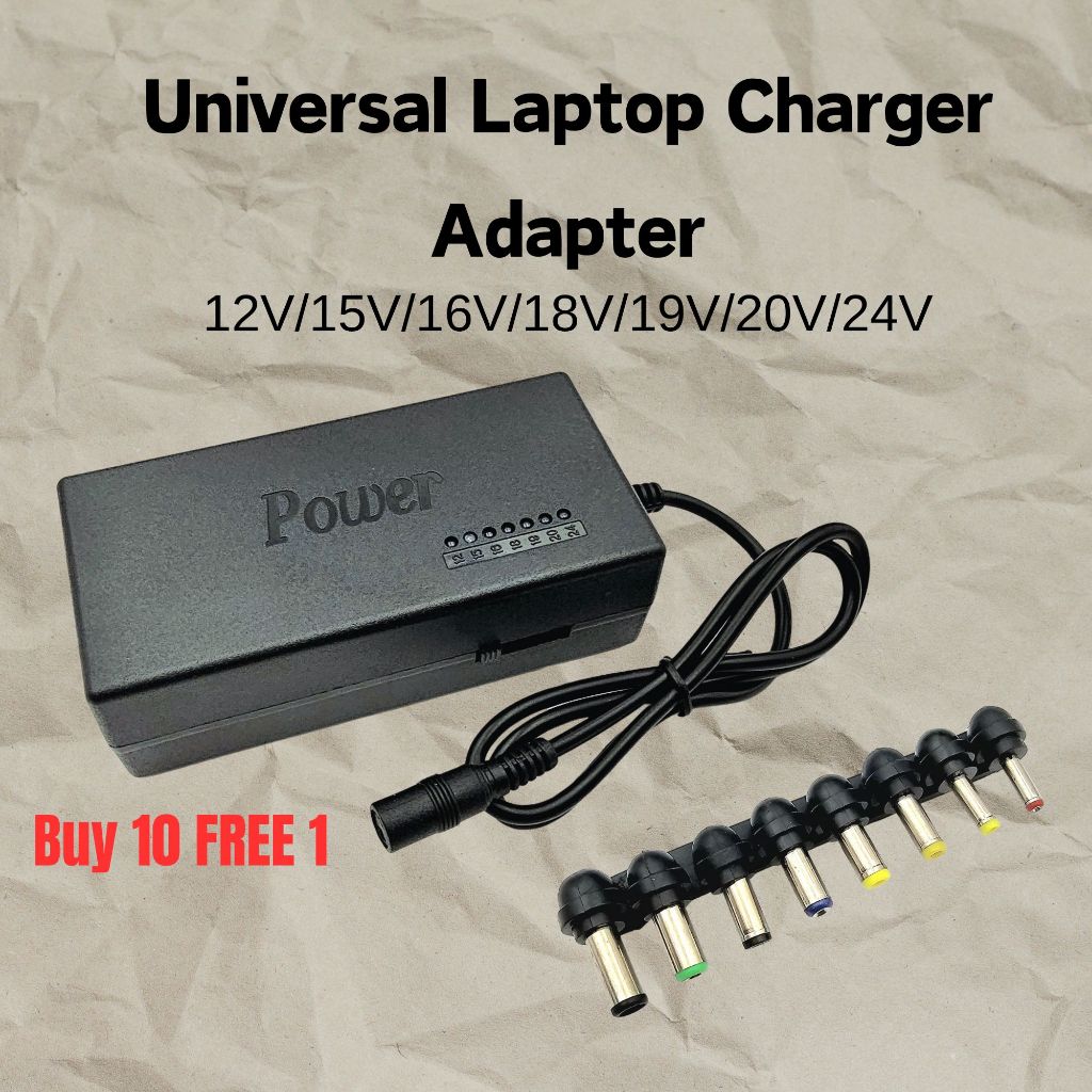 Universal Laptop Adapter PC Notebook Computer Charger Adjustable ...