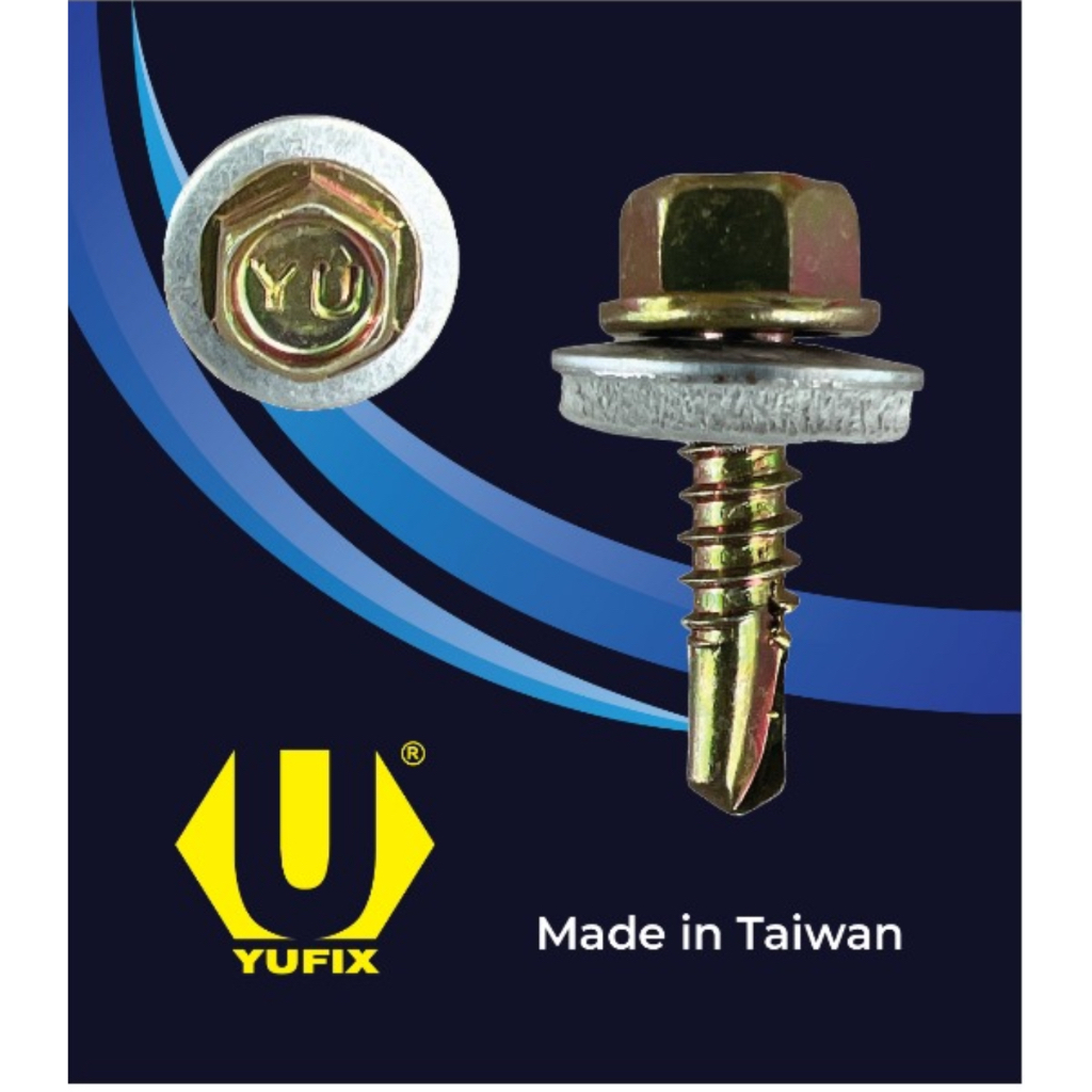 YUFIX Hex Head Self Drilling Screw[with washer] DS-HW(ZY) Skru Atap ...