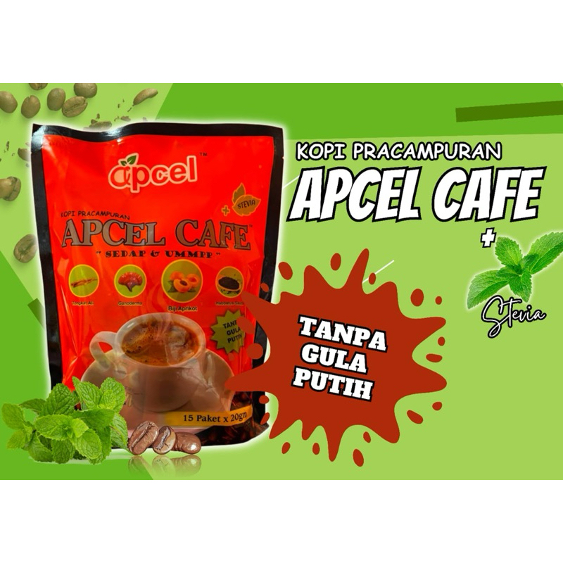 Apcel Cafe Stevia (Tanpa gula putih) | Shopee Malaysia