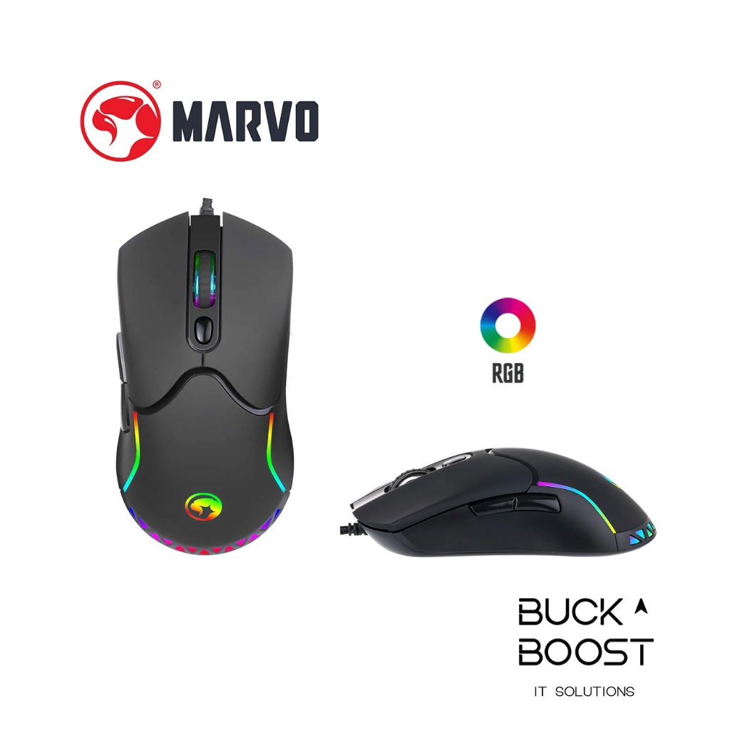 Marvo M359 3200 DPI 7D RGB Gaming Wired Mouse | Shopee Malaysia
