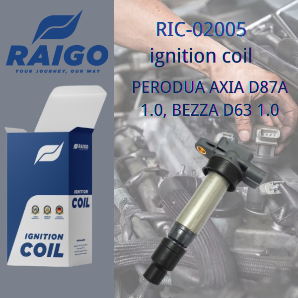 (RAIGO) RIC-02005 - PERODUA AXIA D87A 1.0, BEZZA D63 1.0 ignition coil ...