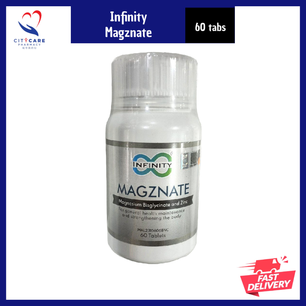 [EXP 13/06/26] Infinity Magznate - Magnesium Bisglycinate and Zinc (60 ...