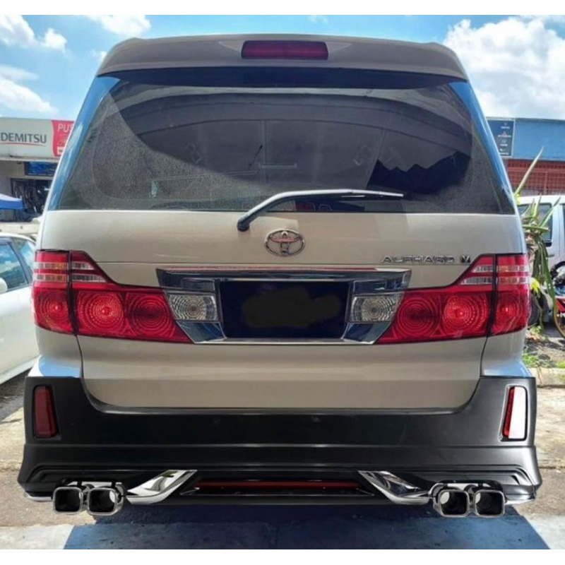 ALPHARD ANH10 REAR BUMPER COBO LIP SET | Shopee Malaysia