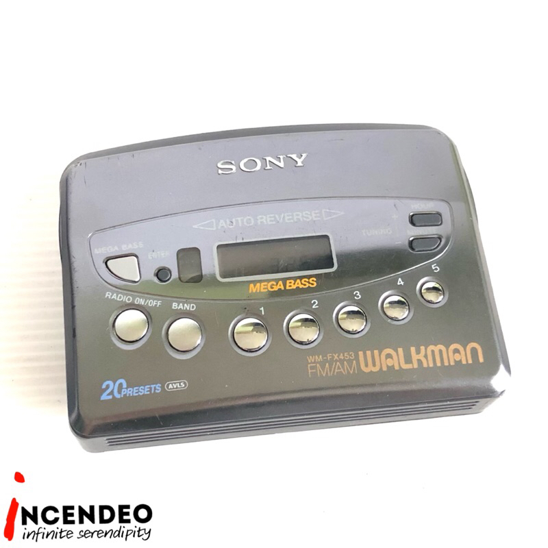 Retro SONY Walkman Auto Reverse Portable Radion Cassette Tape Player WM ...