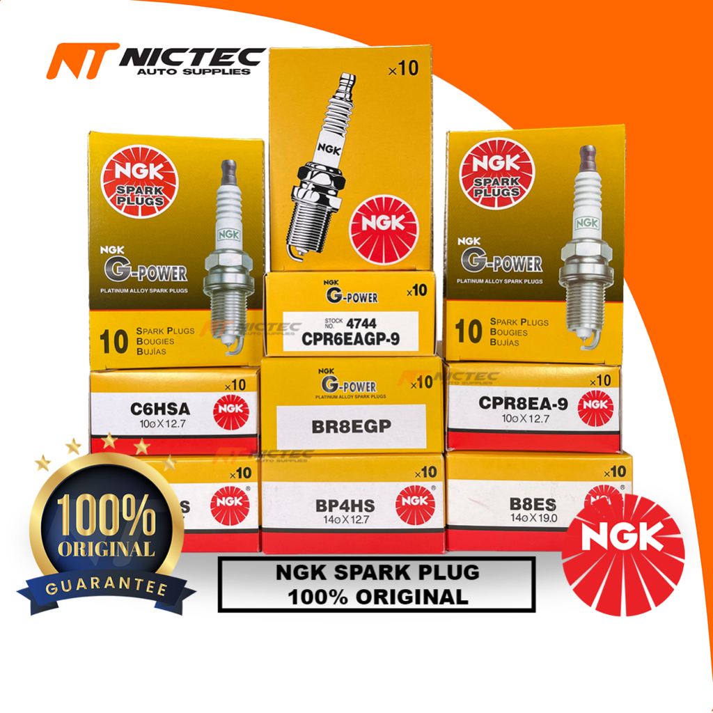NGK SPARK PLUG MOTORCYCLE 100% ORIGINAL STANDARD G.POWER (EX5/C70/LC135 ...