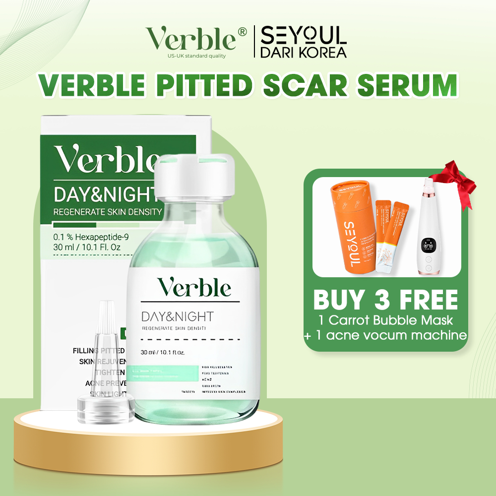 Verble Serum Pitted Scar Reduce dark spots Brighten skin Regenerate ...