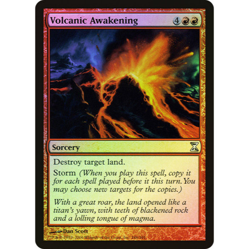 MTG Volcanic Awakening Time Spiral English Foil | Shopee Malaysia