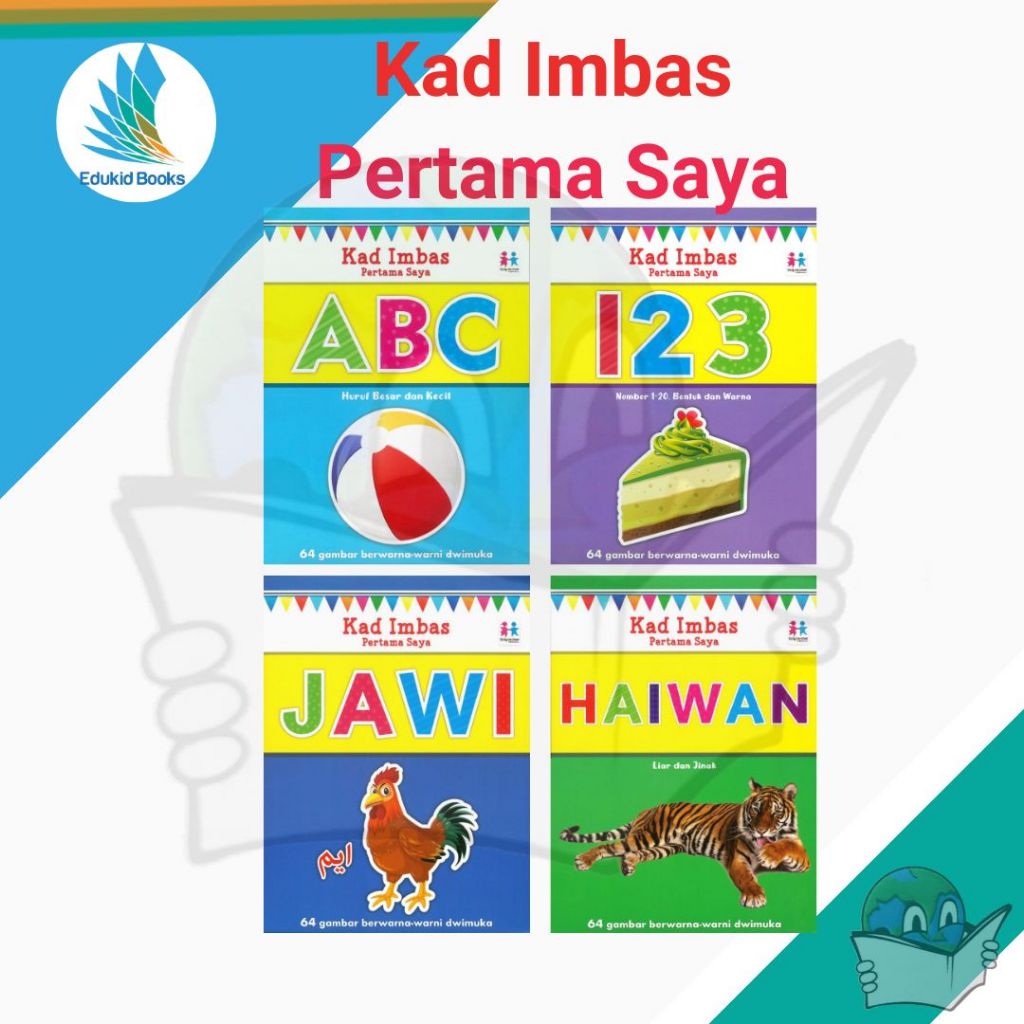 Kad Imbas Pertama Saya - ABC/123/Suku Kata/Jawi/Haiwan [Edukid/Early Learner] | Shopee Malaysia