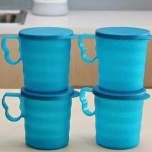 Tupperware Blossom Mugs (1) 350ml (PINK/BLUE) | Shopee Malaysia