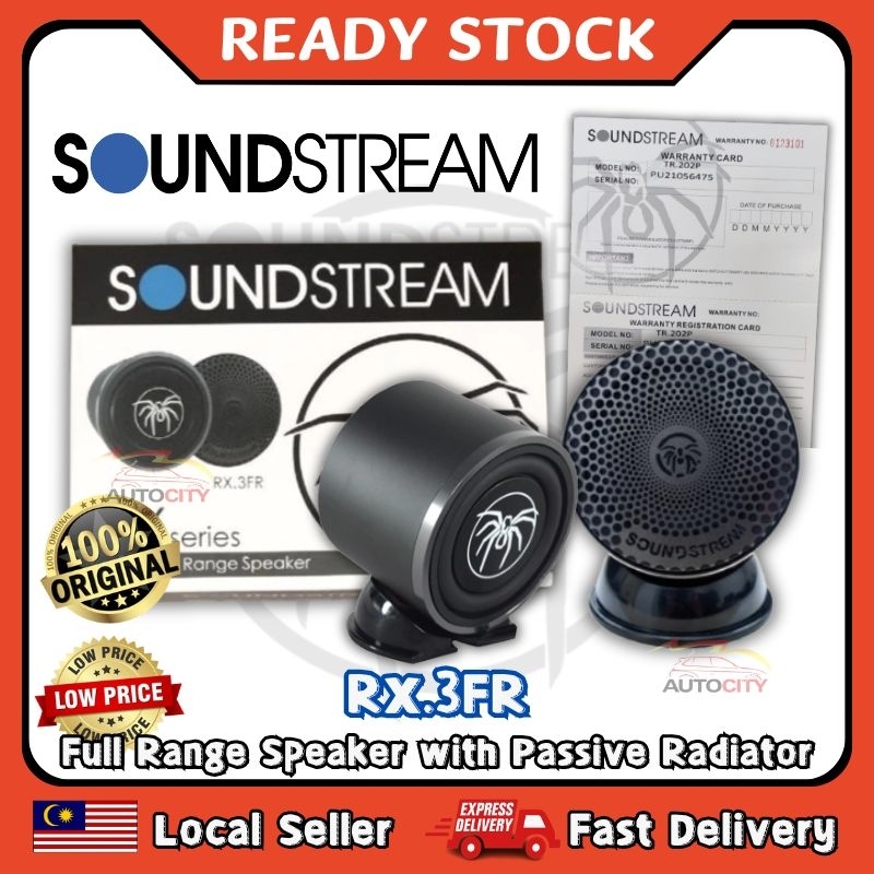 SOUNDSTREAM Full Range Speaker and Woofer with Passive Radiator（2”）RX ...