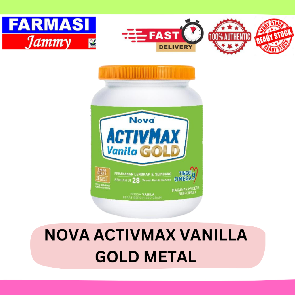 NOVA ACTIVMAX VANILA GOLD METAL 850G | Shopee Malaysia
