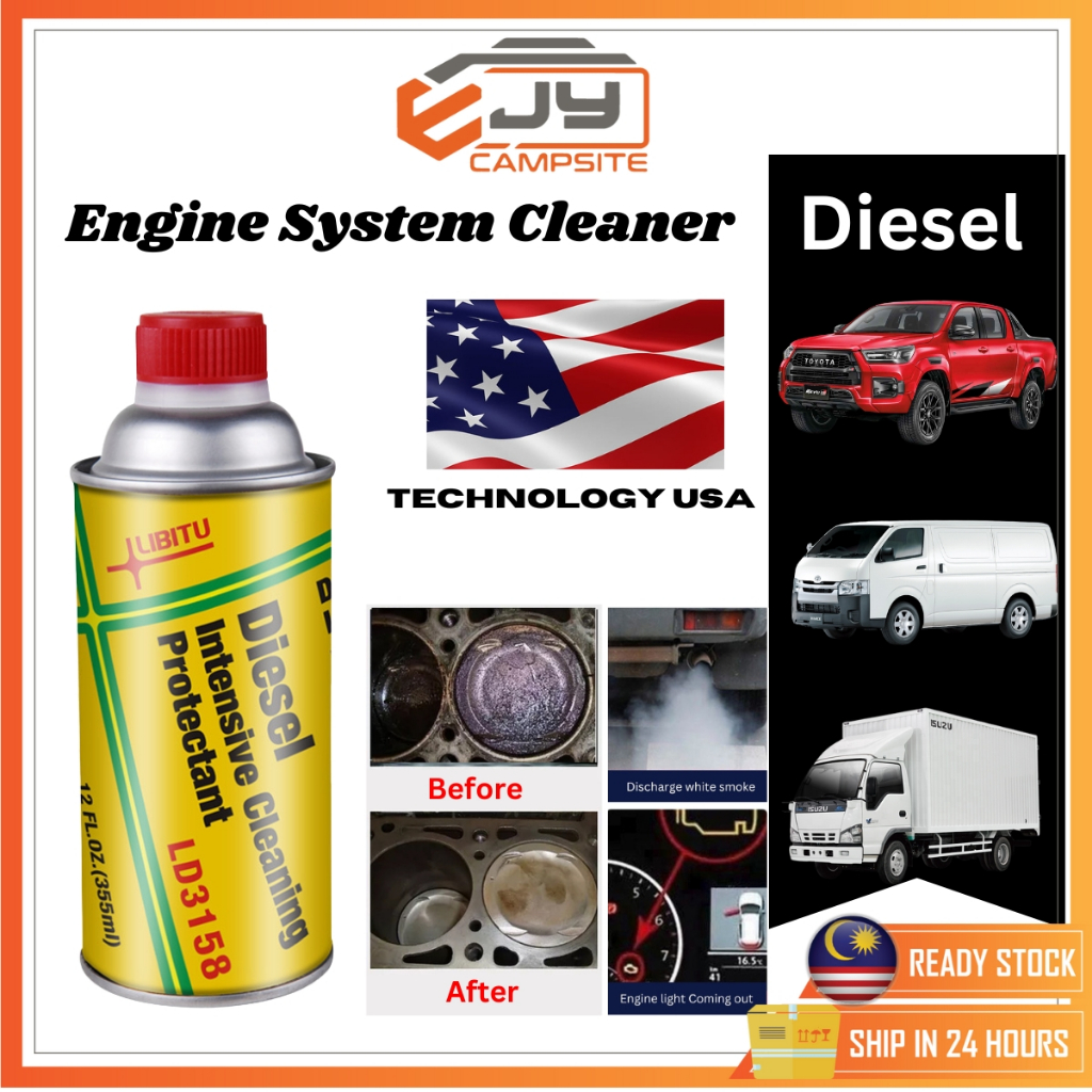 DIESEL Fuel System Cleaner 355ml Diesel Catalytic Converter Cleaner Diesel Injector Cleaner ...