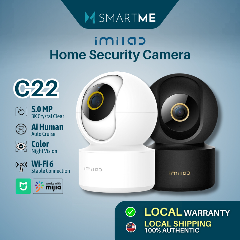 【Official】Imilab C22 Home Security Camera 5MP Smart WiFi 6 CCTV Colour ...