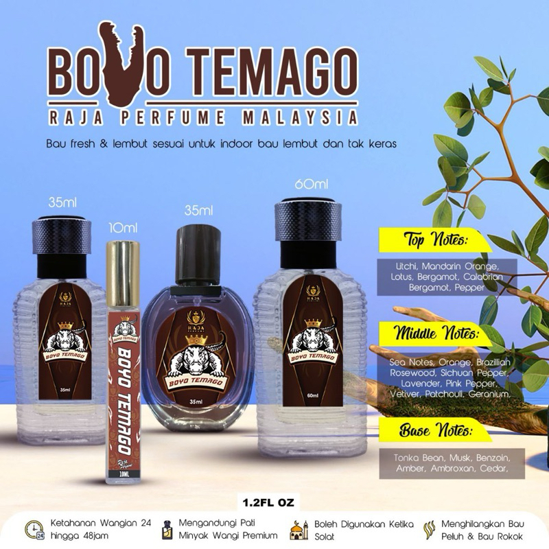 𝗢𝗥𝗜𝗚𝗜𝗡𝗔𝗟💯PERFUME 35ML BOYO TEMAGO BOYO TINO BOYO JATE BOYO EMAS BOYO ...