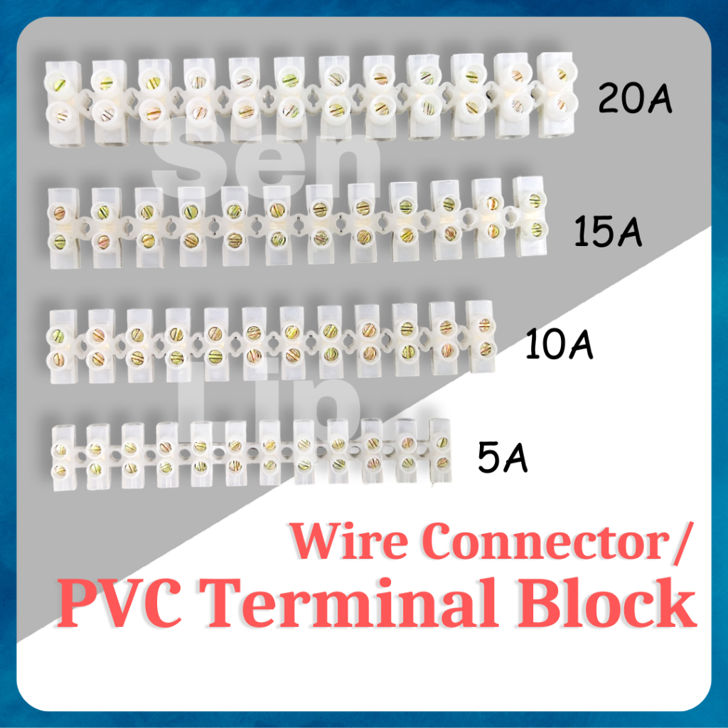 PVC Terminal Block / Cable, Wire Connector for Electrical Connection 5A ...