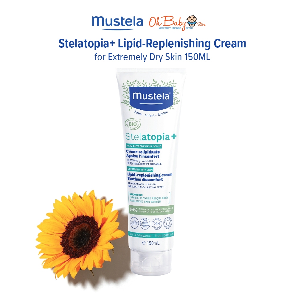 Mustela Stelatopia + Lipid-Replenishing Cream 150ml | Shopee Malaysia