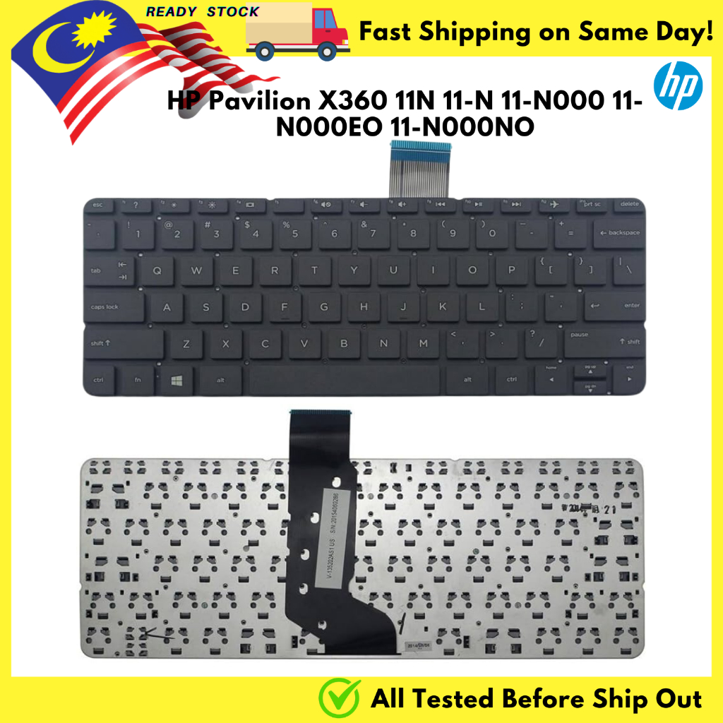 HP Pavilion X360 11N 11-N 11-N000 11-N000EO 11-N000NO keyboard | Shopee ...