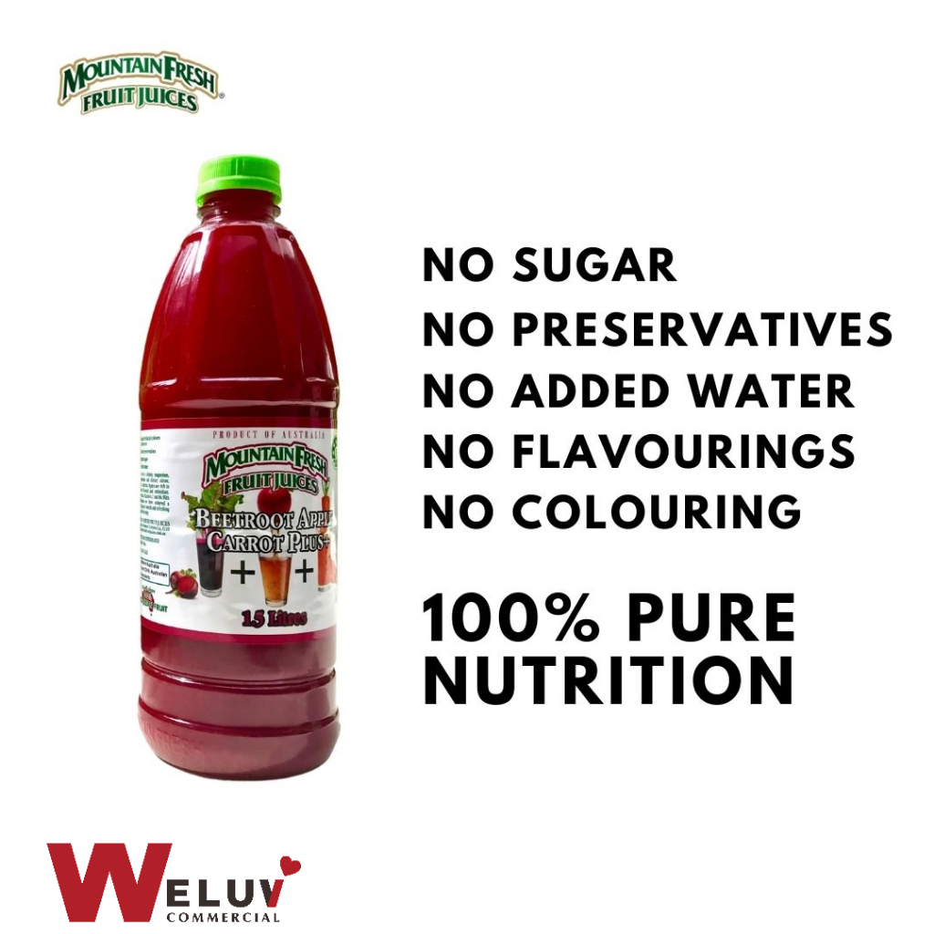 HALAL Mountain Fresh Jus Buah 1.5L – Bit, Epal & Lobak Merah | Tarikh ...