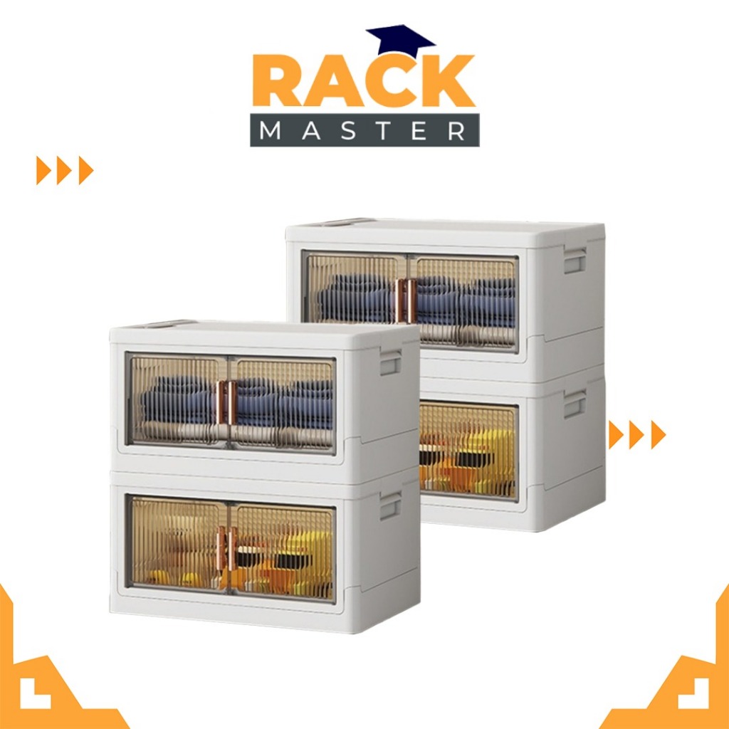 𝗥𝗔𝗖𝗞 𝗠𝗔𝗦𝗧𝗘𝗥 Household Foldable Stackable Modern Classic 2 Layer Space ...