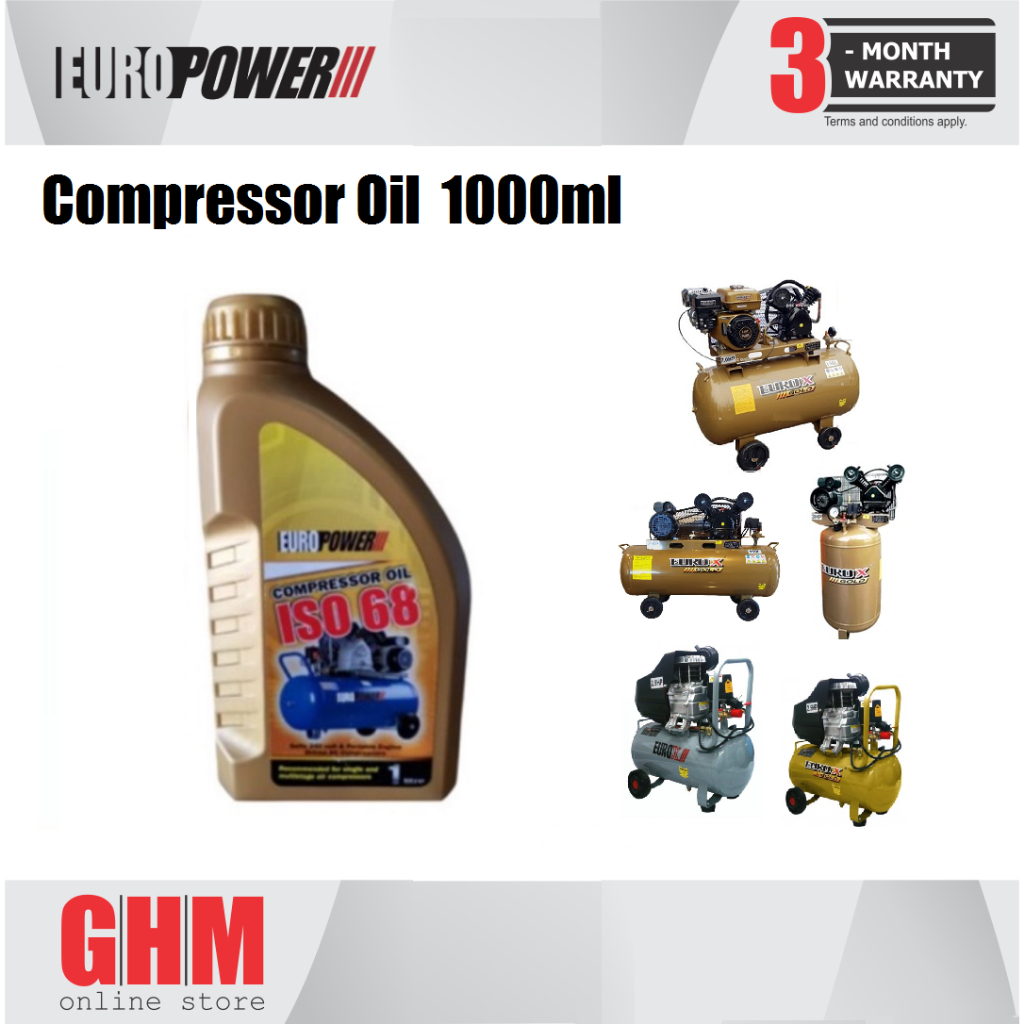 Europower Compressor oil / Minyak compressor 1L 风桶油/ 气泵油 | Shopee Malaysia