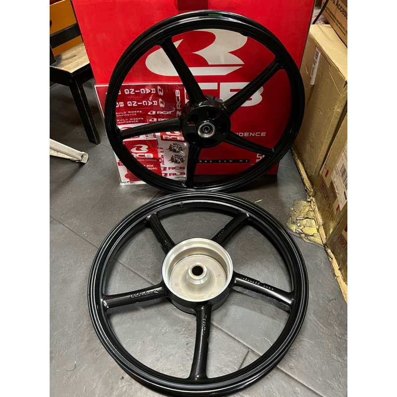 RCB SP522 SPORT RIM BLACK ( KILAT HITAM )140/160 x 17 VARIO150 VARIO125 ...
