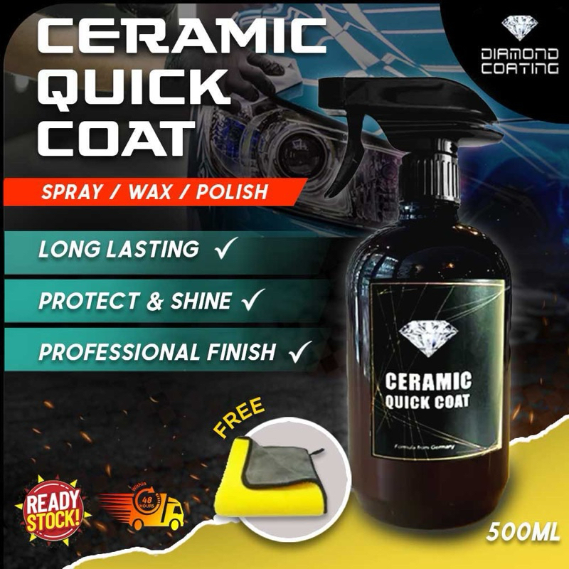 Diamond Coating 500ml Ceramic Quick Coating Spray Wax Car Polish ...