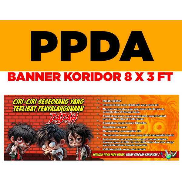 Banner PPDA, Bahaya Dadah dan bahaya , Anti Dadah | Shopee Malaysia