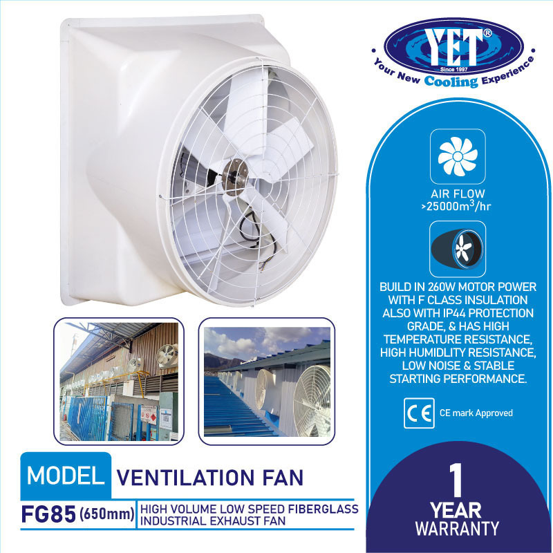 YET FG85 25000m3/h FG106 33000m3/h Air Flow & High Volume Low Speed ...