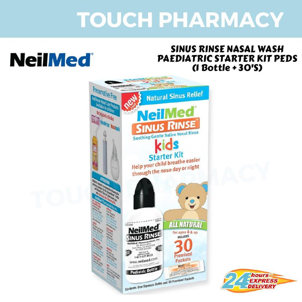 NEILMED Sinus Rinse Nasal Wash Paediatric Starter Kit Peds (1 Bottle ...