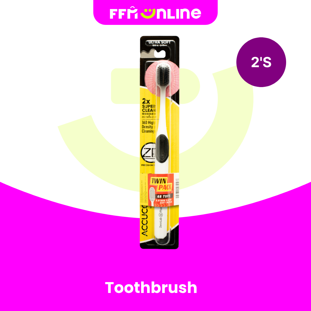 ZP Toothbrush 2's (0.01 Antibacterial) - Accucomfort | Shopee Malaysia