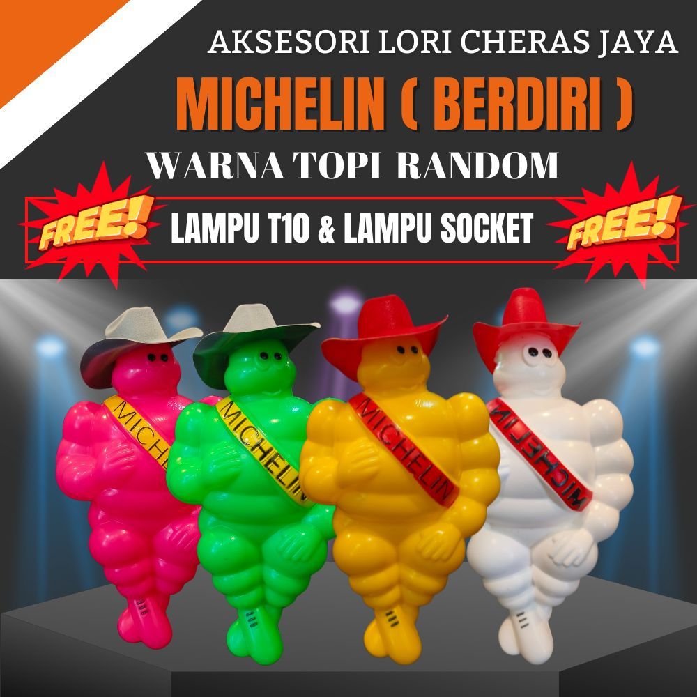 AKSESORI LORI CHERAS JAYA PATUNG MICHELIN POSTUR BERDIRI SEKALI BRACKET ...