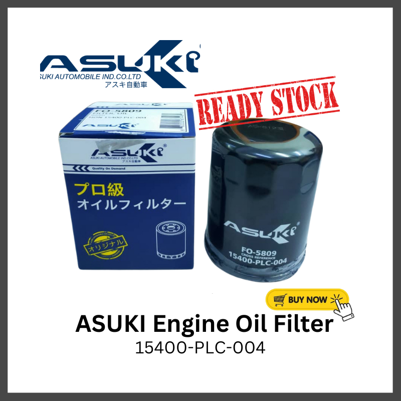 ASUKI Oil Filter Honda Vezel RN1 RU2 RU3 RU4 Stream RN1 RN2 Odyssey RB3 ...