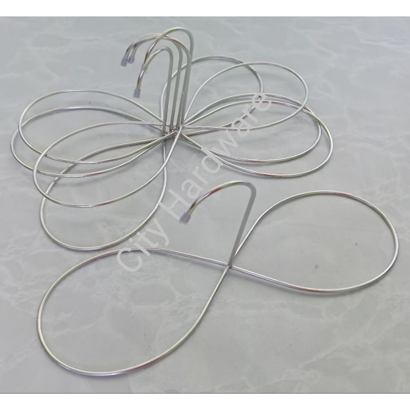 SUS304 Stainless Steel Extra Thick 8 Shape Cloth Hanger/ Penyangkut ...