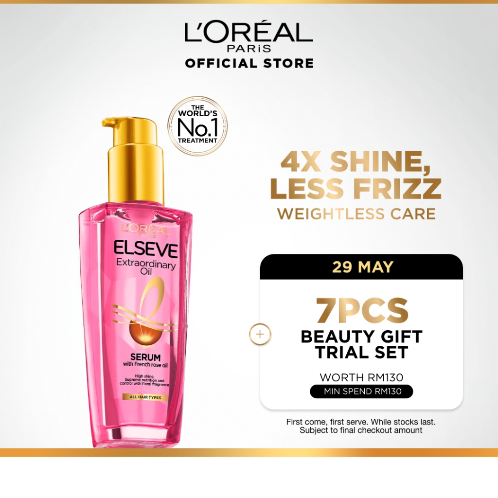L'Oreal Paris Elseve Extraordinary Oil - Pink (100ml) | Shopee Malaysia