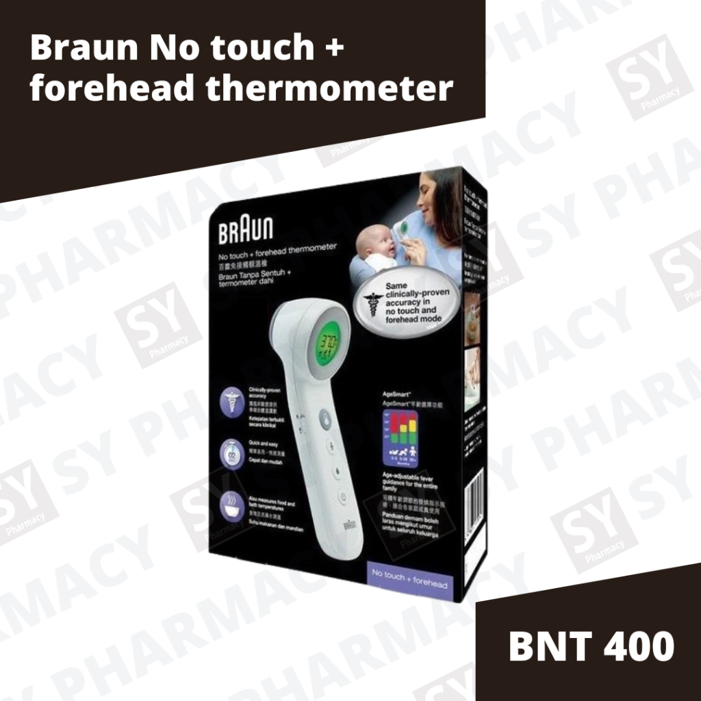 Braun No Touch + Forehead Thermometer (BNT400) | Shopee Malaysia