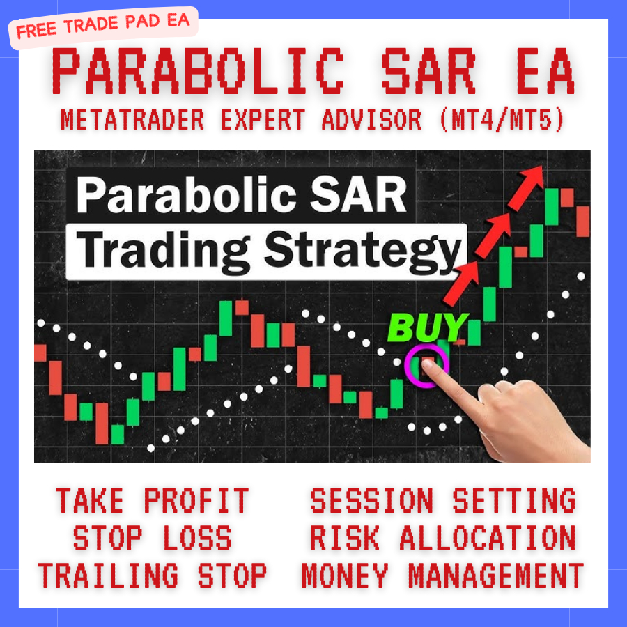 Parabolic Sar Psar Forex Expert Advisor Trading Robot Mt4 And Mt5 With Tp